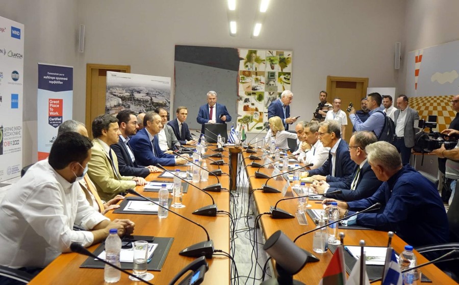 Συναντηση του Γραμματεα του ΠΑΣΟΚ-Κινηματος Αλλαγης, Ανδρεα Σπυροπουλου ...